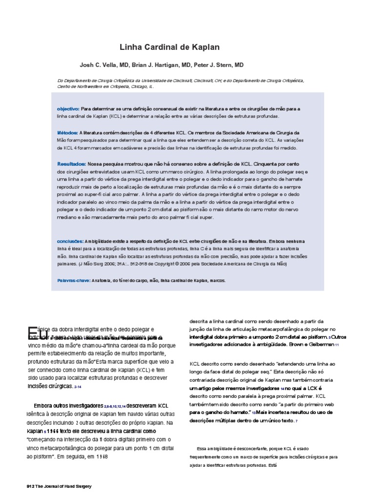 Kaplan's Line - En.pt | PDF | Membros (anatomia) | Sistema Locomotor