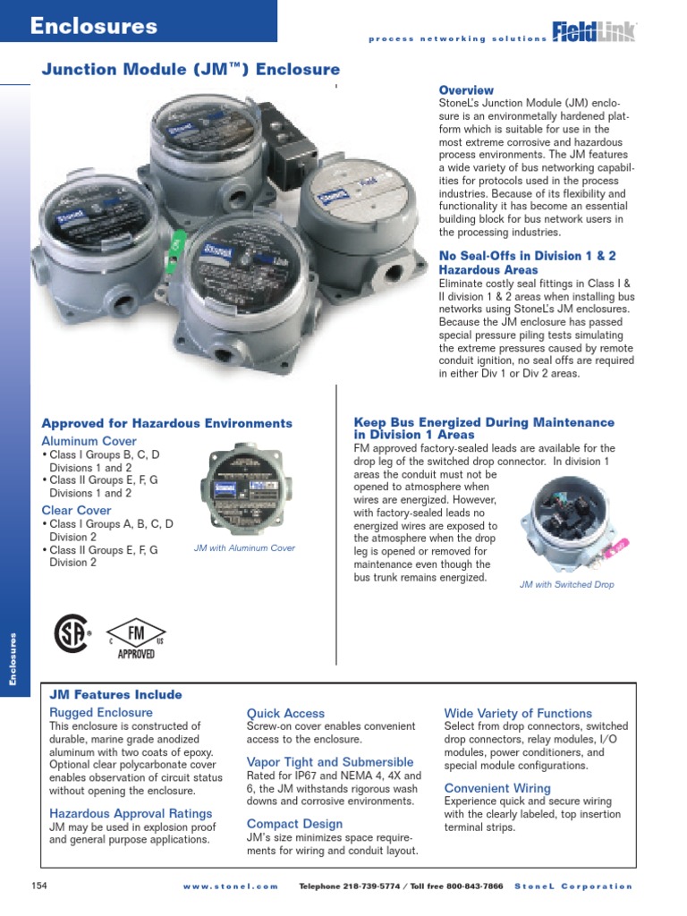 Junction Module (JM™) Enclosure: Aluminum Cover | PDF | Electrical ...