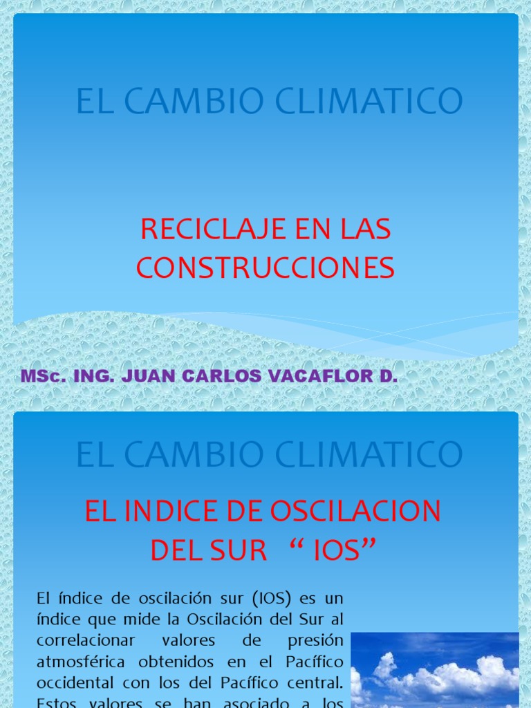 El Cambio Climatico - Disertacion | PDF | El niño | Clima