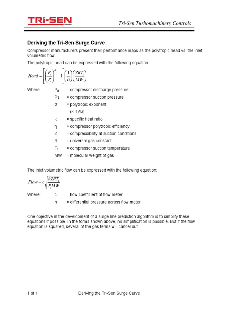 Deriving The Tri Sen Surge Curve | PDF | Gases | Classical Mechanics
