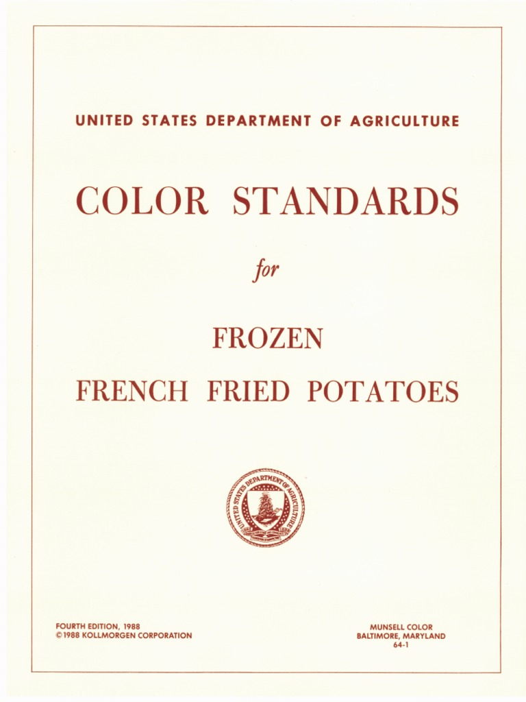C-USDA Fry Color Chart | PDF