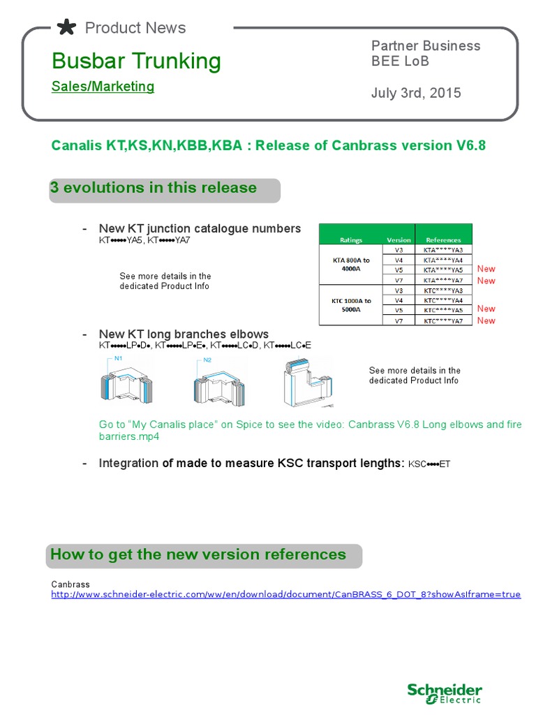 Busbar Trunking: 3 Evolutions in This Release | PDF