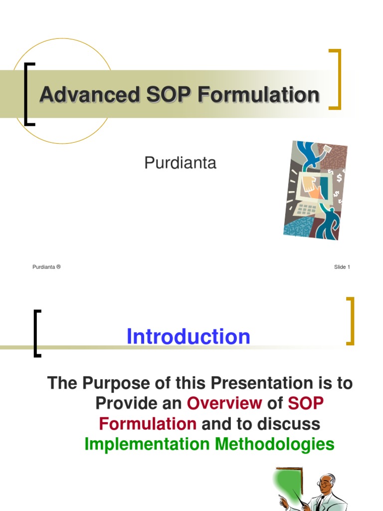 SOP Formulation | PDF | Business
