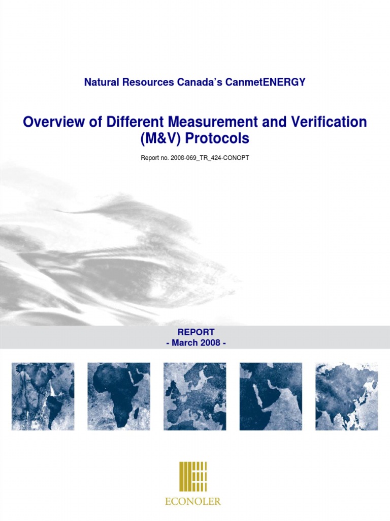 Overview of Different Measurement and Verification (M&V) Protocols ...