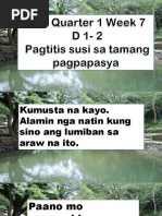 Summative Test in ESP 6 Quarter 1 | PDF