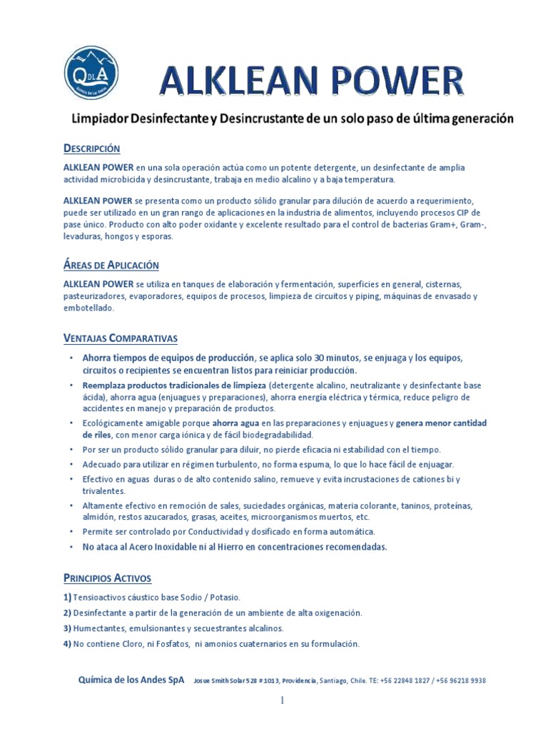 Alklean | PDF | Aluminio | Agua