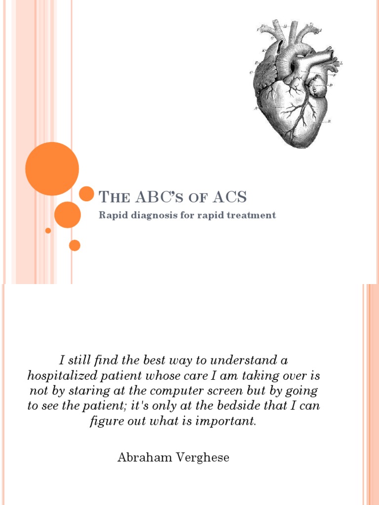 The ABC's of ACS | PDF | Heart | Ventricle (Heart)
