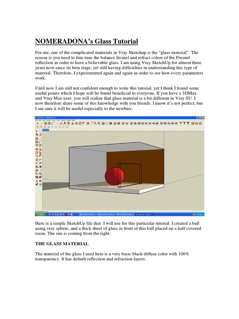Tutorial Glass Part 1 PDF | PDF | Reflection (Physics) | Mirror