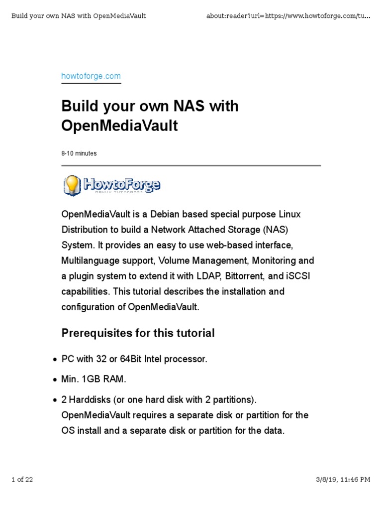 Tutorial Openmediavault | PDF | Booting | File Transfer Protocol