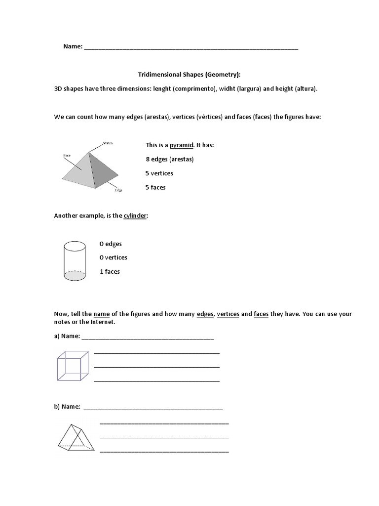 Understanding 3D Shapes in Geometry | PDF | Topological Spaces ...