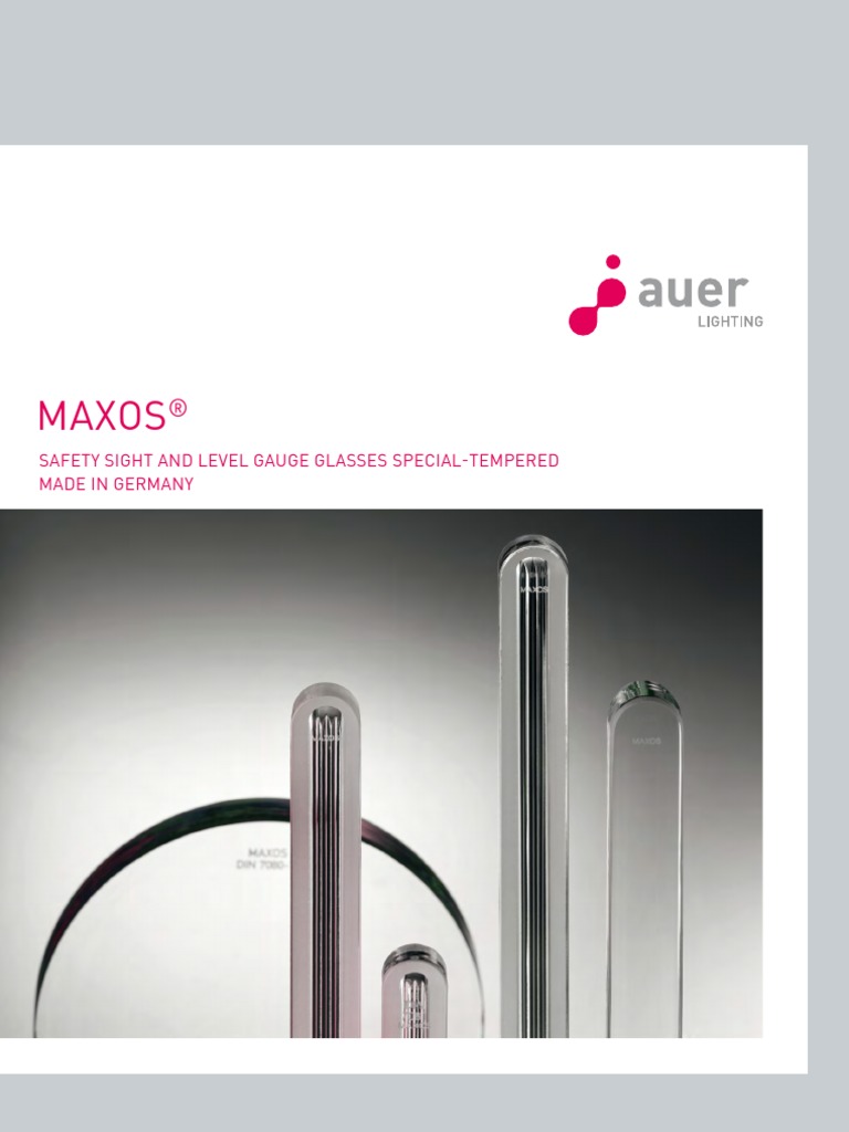 Maxos Sight Glass | PDF | Glasses | Thermal Expansion