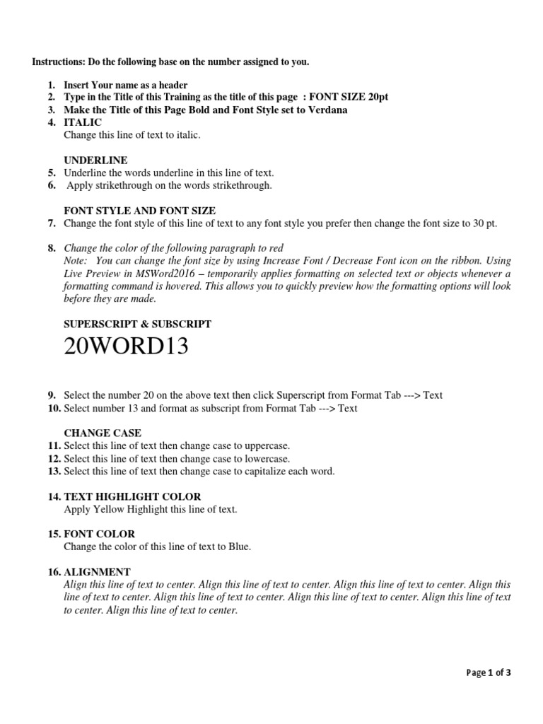 Formatting Instructions in MS Word | PDF | Typefaces | Letter Case