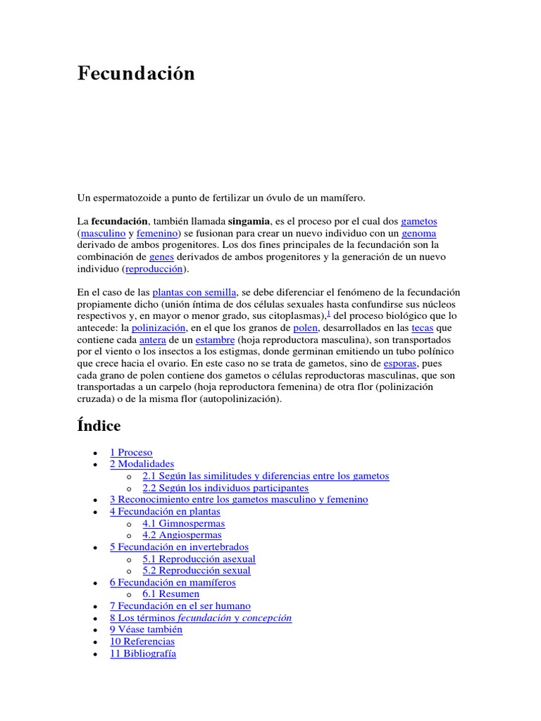 Fecundación | PDF | Sexo | Flores