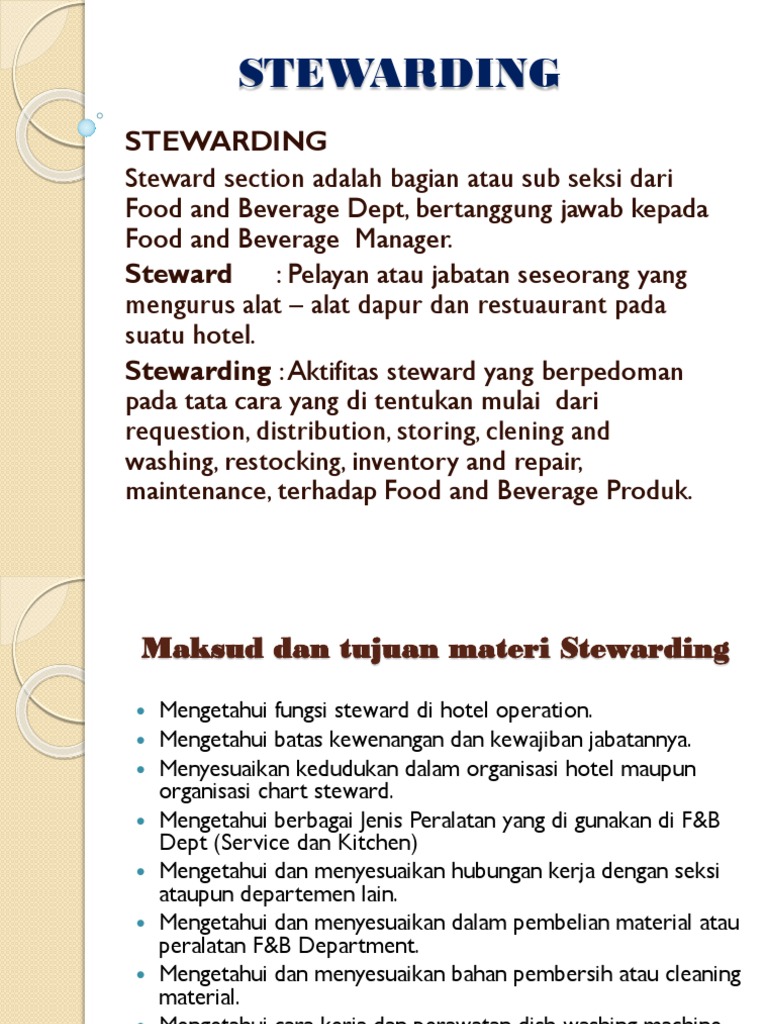 Stewarding | PDF