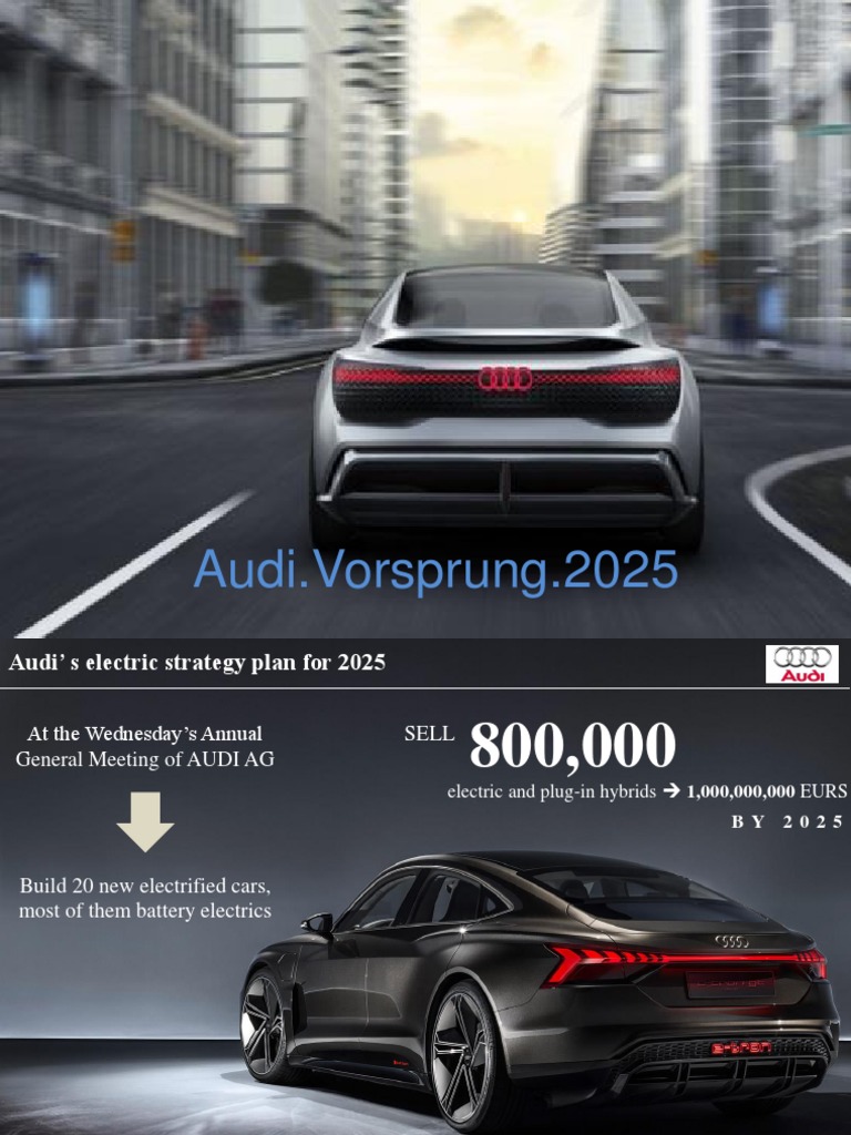 AUDI-STRATEGY-2025 Submitted 20190611 | PDF | Audi | Electric Vehicle