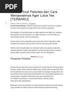 80 Contoh Soal Psikotes Lengkap | PDF