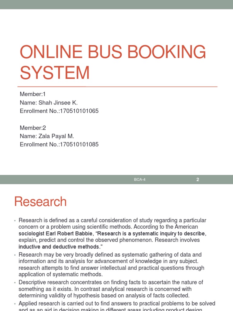 Online Bus Booking System Overview | PDF | Feasibility Study ...