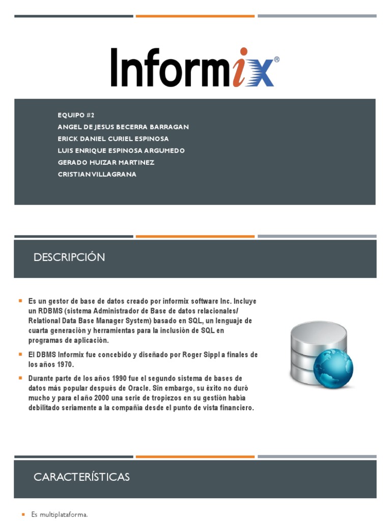 INFORMIX | PDF | SQL | Bases de datos