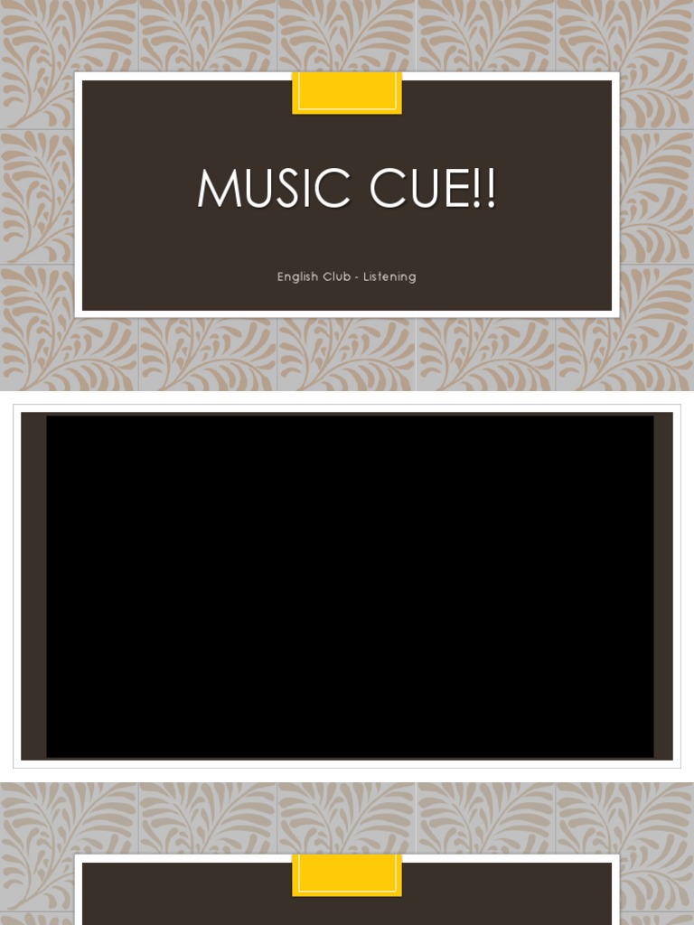 Music Cue!! Song Activity - Happy | PDF