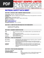 Chemset 101 Plus MSDS | PDF | Dangerous Goods | Allergy