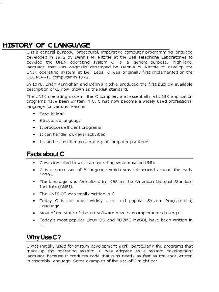 C Language | Download Free PDF | Data Type | C (Programming Language)