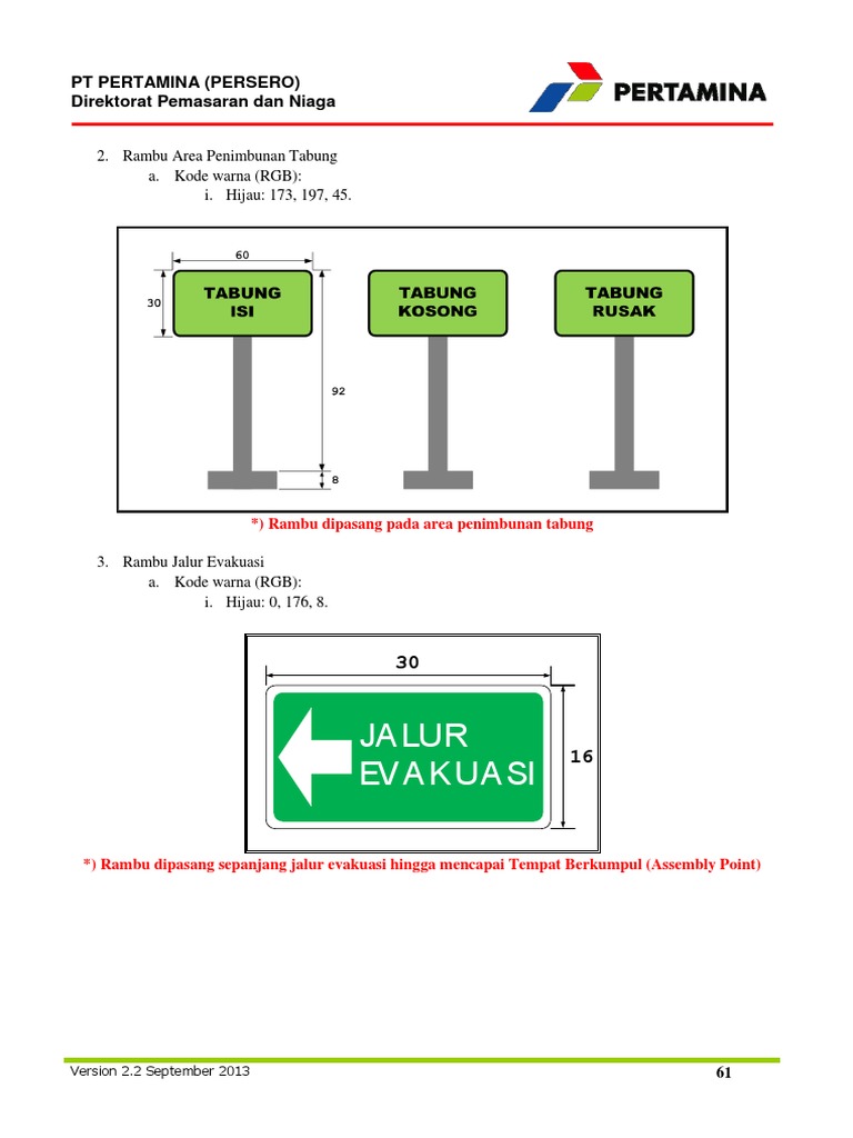 Rambu Area Penimbunan Tabung | PDF