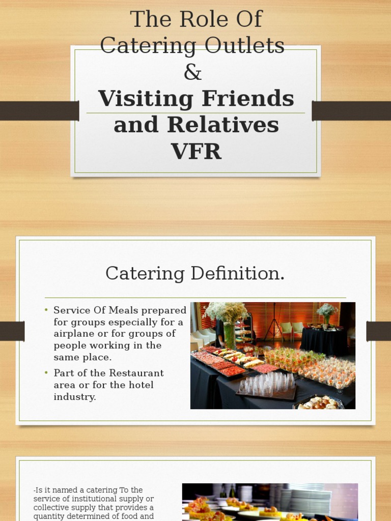 The Role of Catering Outlets | PDF | Hotel | Resort