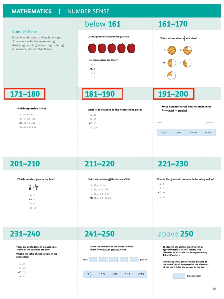 Below 161: Mathematics - Number Sense | PDF | Area | Volume