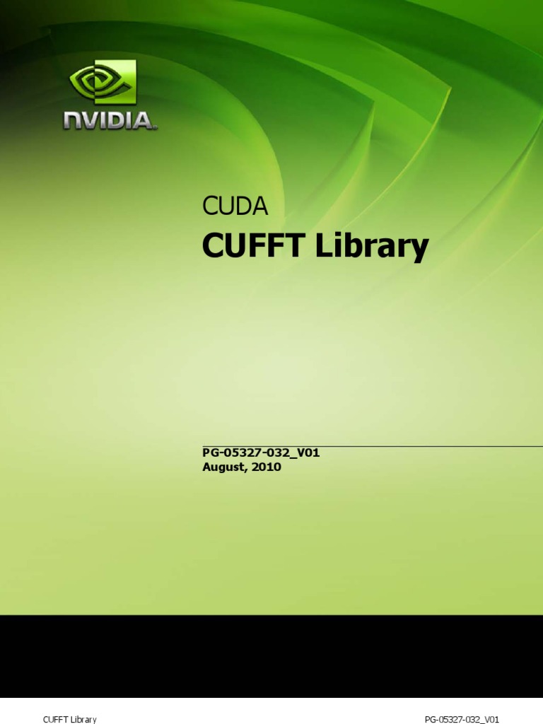 CUFFT Library | PDF