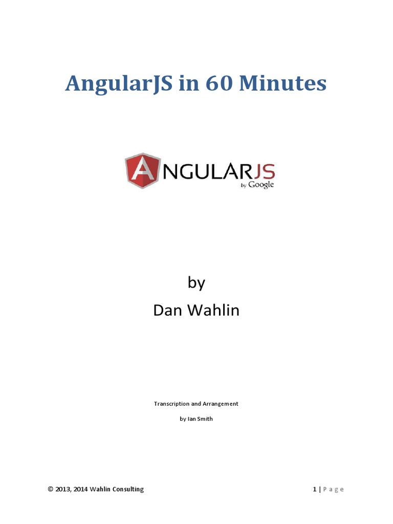 0295 Angularjs Fundamentals 60 Minutes Pdf Angular Js Product Development 