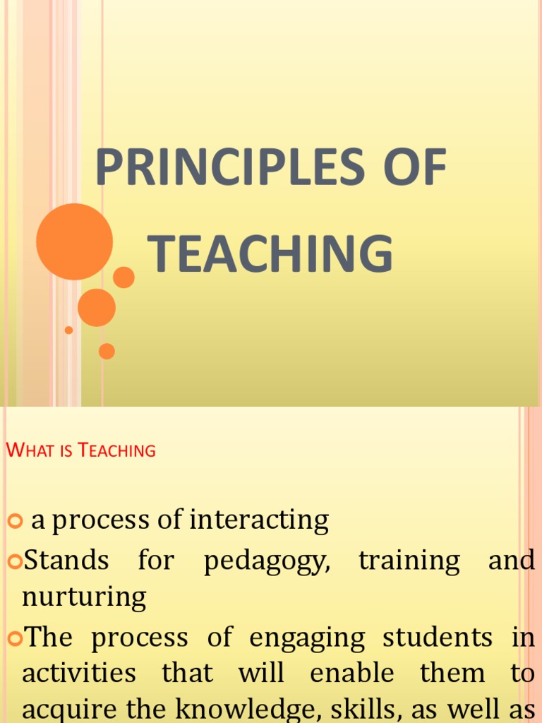 Principles of Effective Teaching: A Comprehensive Overview of the Key ...