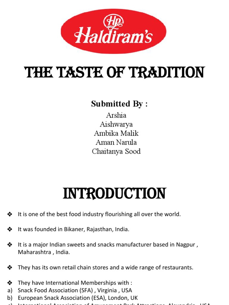 The Taste of Tradition: Submitted by | PDF | Fast Food Restaurants | Retail