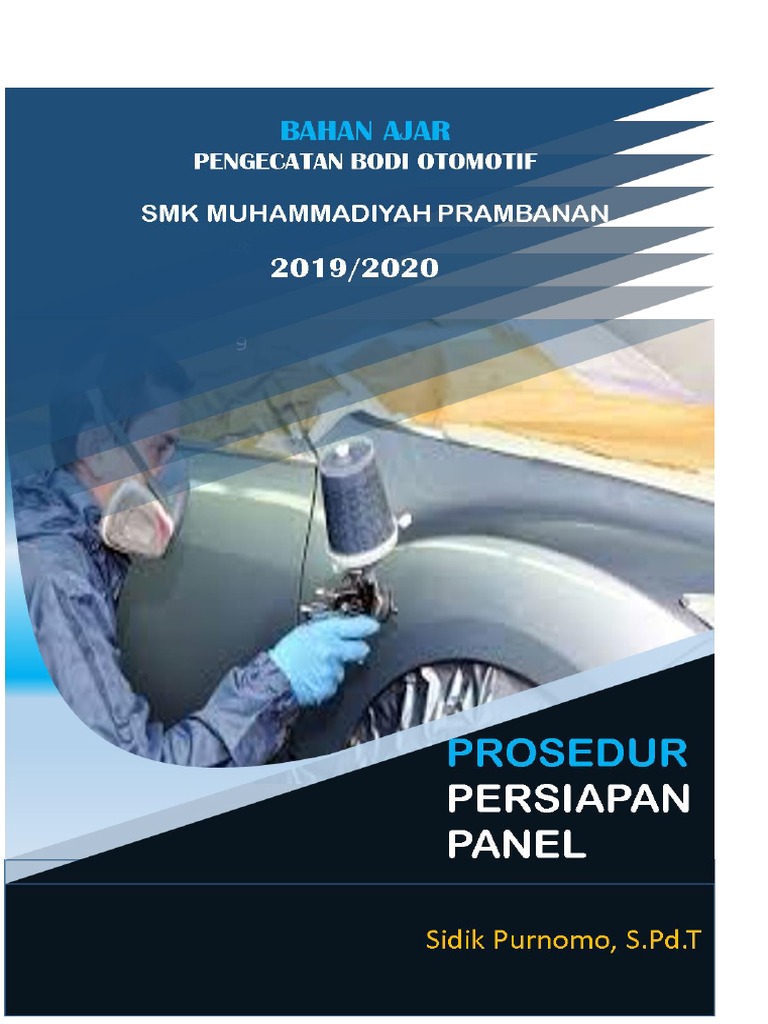BAHAN AJAR-Prosedur Persiapan Panel | PDF | Epoxy | Amorphous Solid