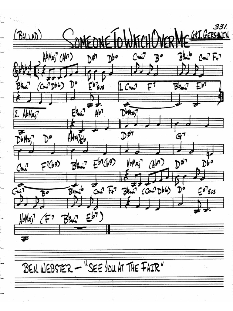 Someone To Watch Over Me | PDF