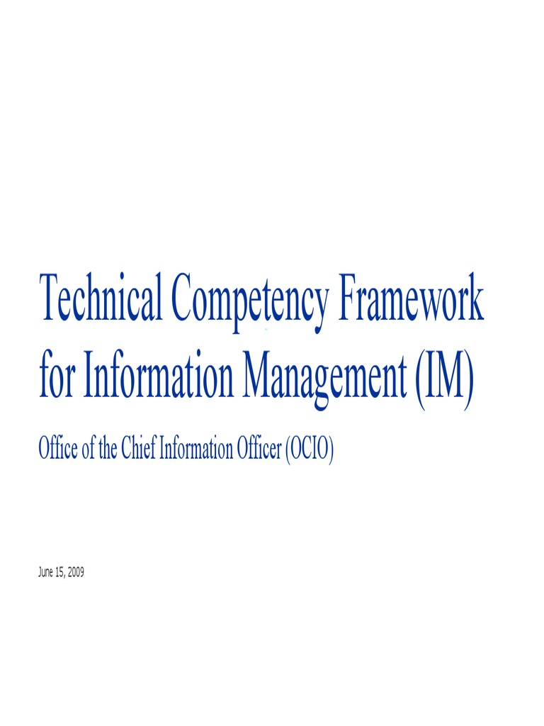 Technical Competency Framework For Data Analyst | Download Free PDF ...