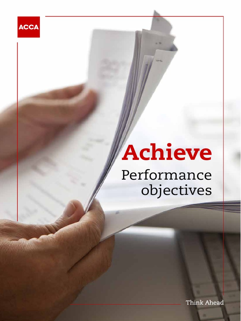 Achieving ACCA Performance Objectives | PDF | Internal Control | Accounting