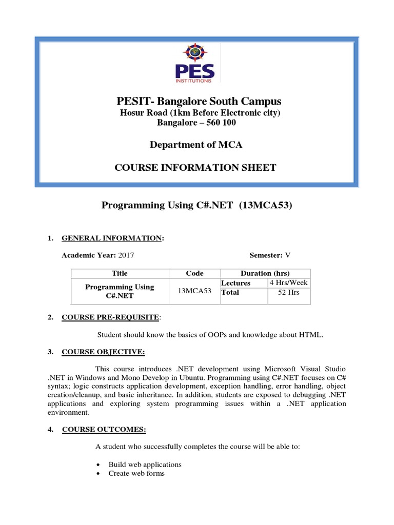Programming Using C | PDF | Class (Computer Programming) | C Sharp ...