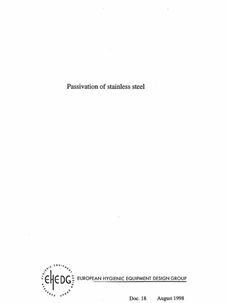 Passivation of Stainless Steel | PDF