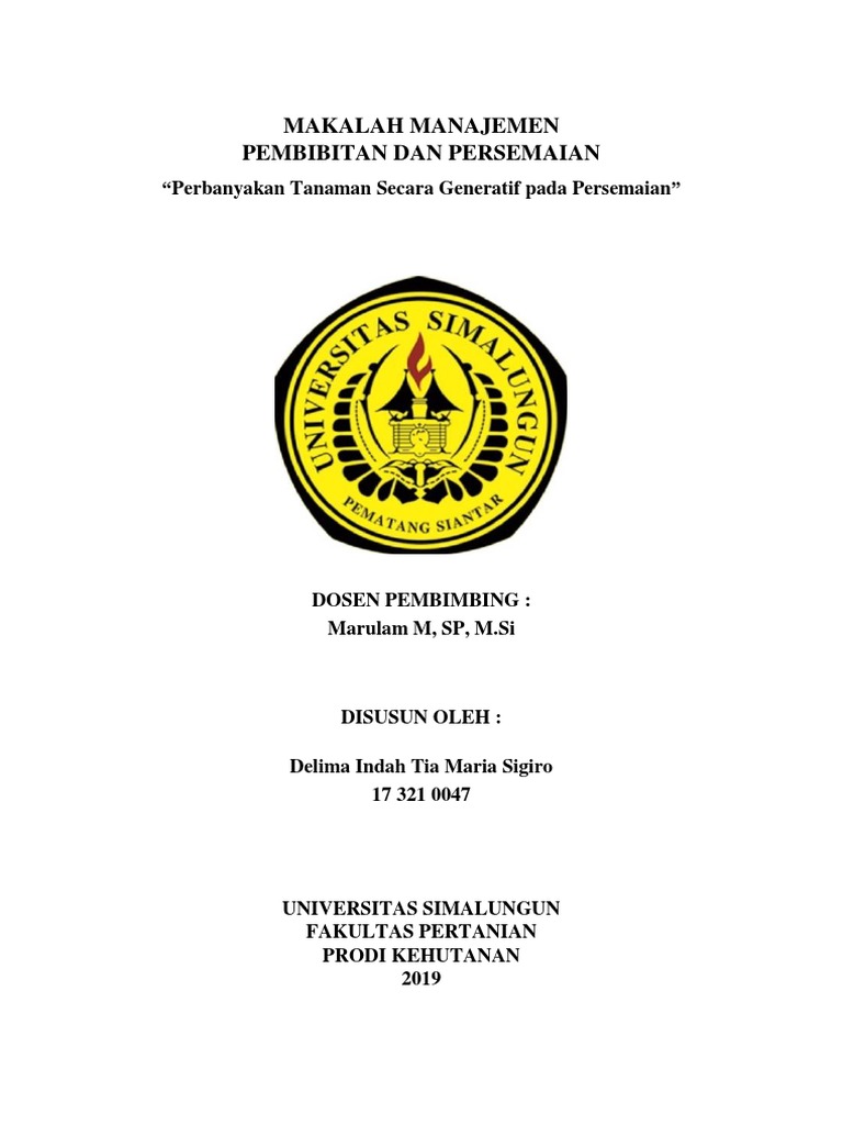 Perbanyakan Tanaman Secara Generatif | PDF