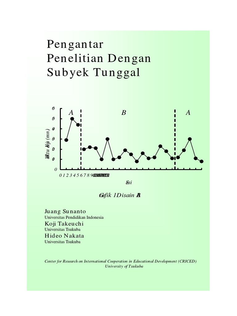 Buku Pengantar Penelitian DG Subyek Tunggal | PDF
