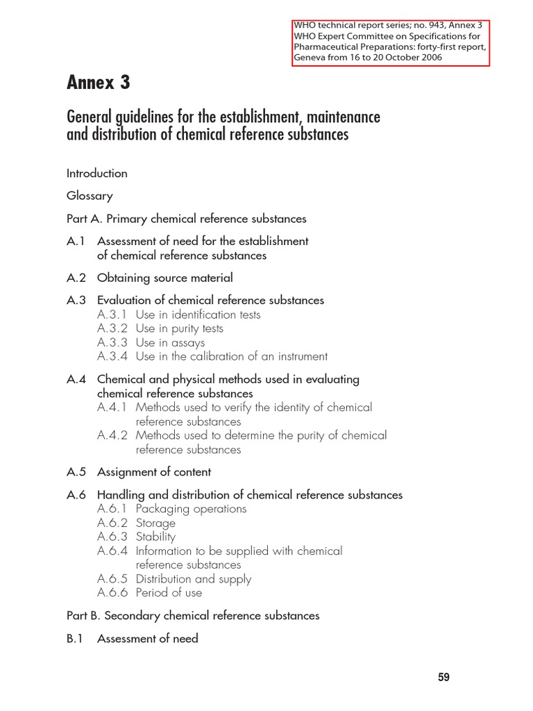 Reference Standards Guidelines PDF | PDF | Chromatography | Chemical ...
