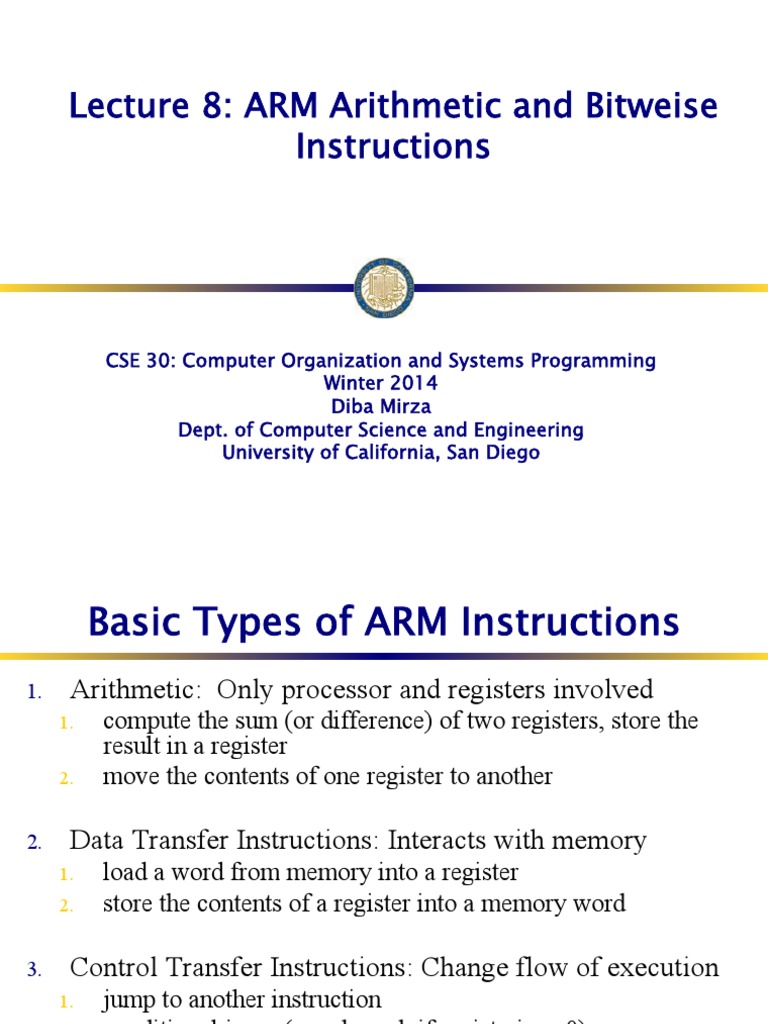 PI WI 14 CSE30 Lecture 8 Post | PDF | C (Programming Language) | Assembly Language