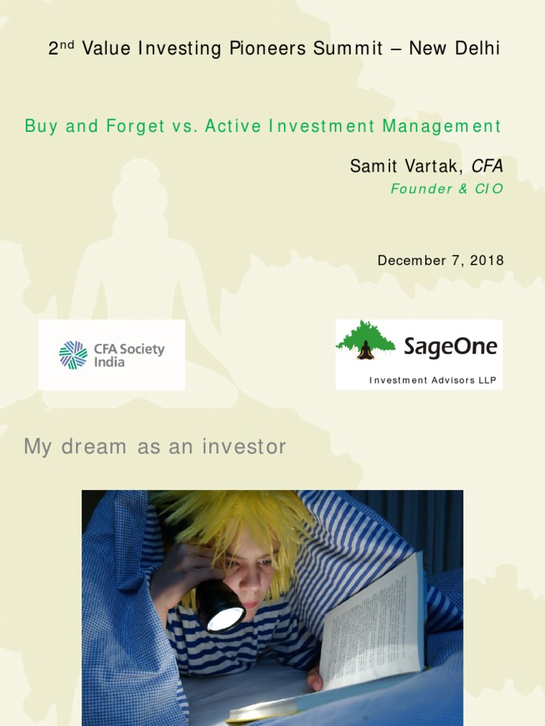 Presentation by Samit Vartak CFA | PDF | Berkshire Hathaway | Investing