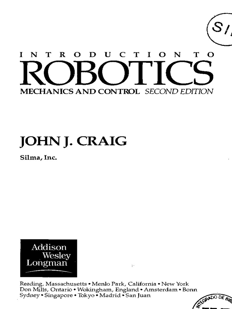Introduction To Robotics Mechanics and Control - J J Craig | PDF
