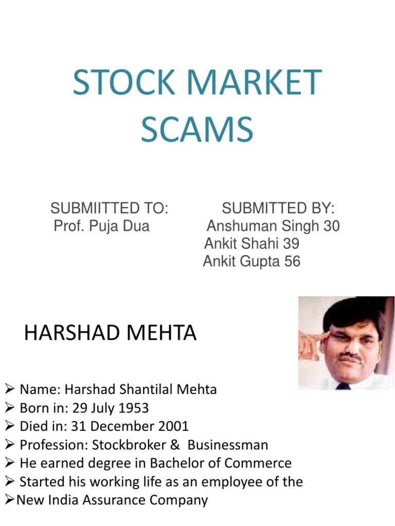 Harshad Mehta | PDF | Securities (Finance) | Stocks