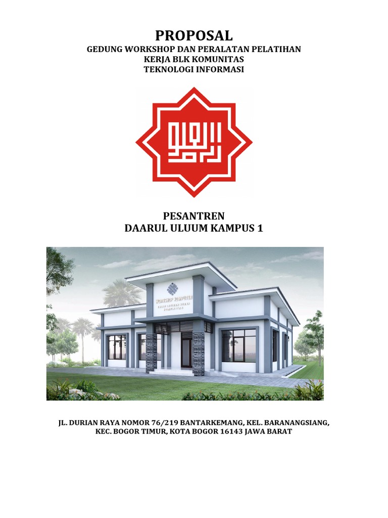 Proposal BLK Gedung Workshop | PDF