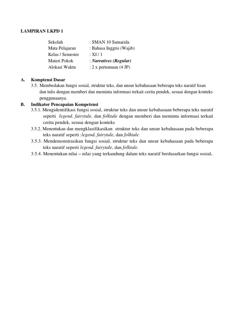 LKPD Narrative | PDF