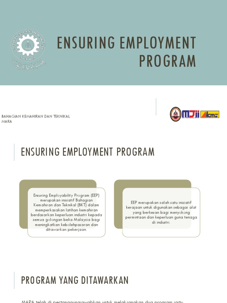 Ensuring Employment Program | PDF