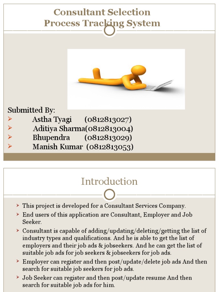 Consultant Selection Process System | PDF | Computing Platforms ...