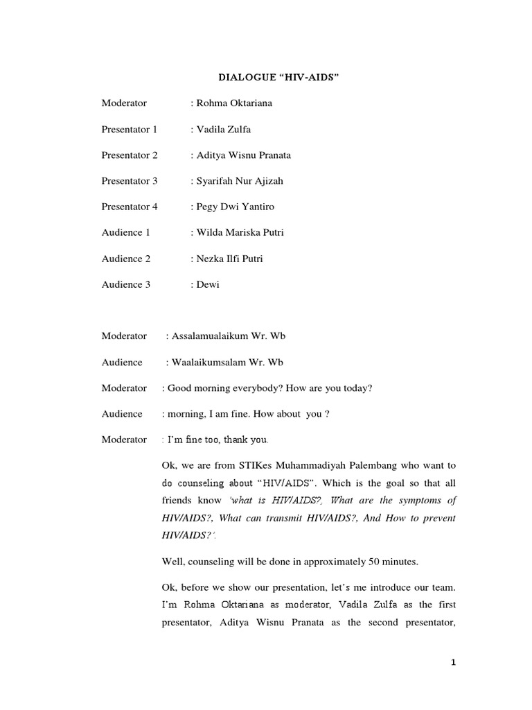 Dialog HIV | PDF | Hiv/Aids | Infection